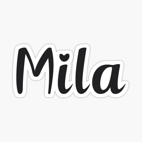 "Mila" Sticker for Sale by 99Posters | Redbubble