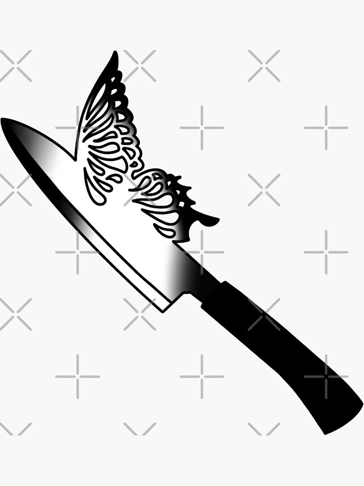 "Butterfly Knife" Sticker for Sale by liedkemebusn | Redbubble