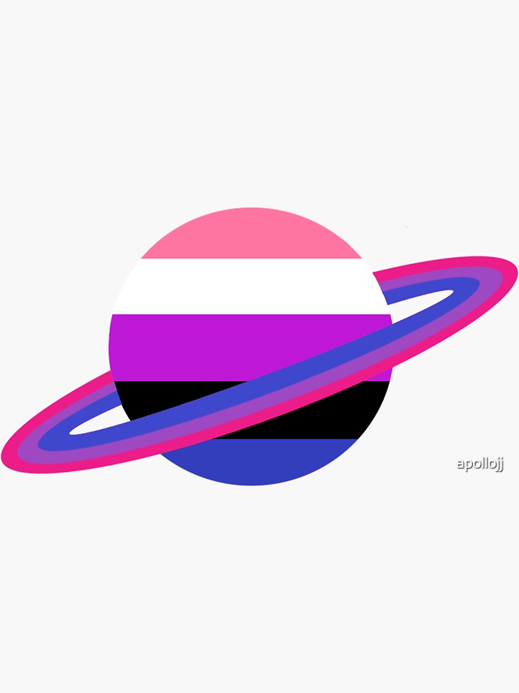 "Bisexual/Genderfluid Pride Planet" Sticker for Sale by apollojj ...