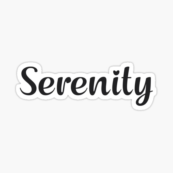 "Serenity" Sticker for Sale by 99Posters | Redbubble