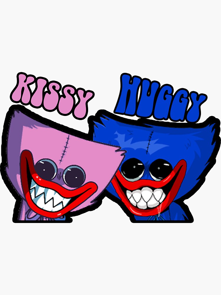"Copy of Huggy Wuggy and Kissy Missy" Sticker for Sale by SPONKII | Redbubble