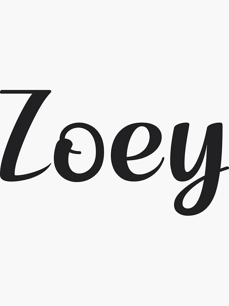 "Zoey" Sticker for Sale by 99Posters | Redbubble