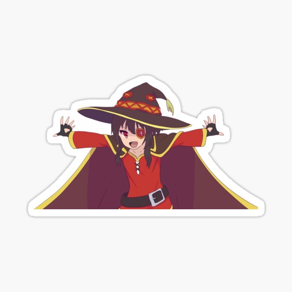 "Megumin Explosion Girl" Sticker for Sale by kosmicwaffle | Redbubble