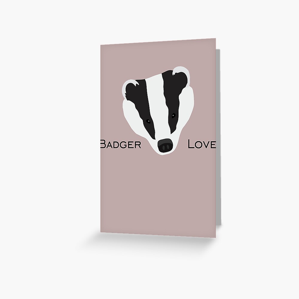 "Badger Love" Greeting Card for Sale by Chiptrip | Redbubble