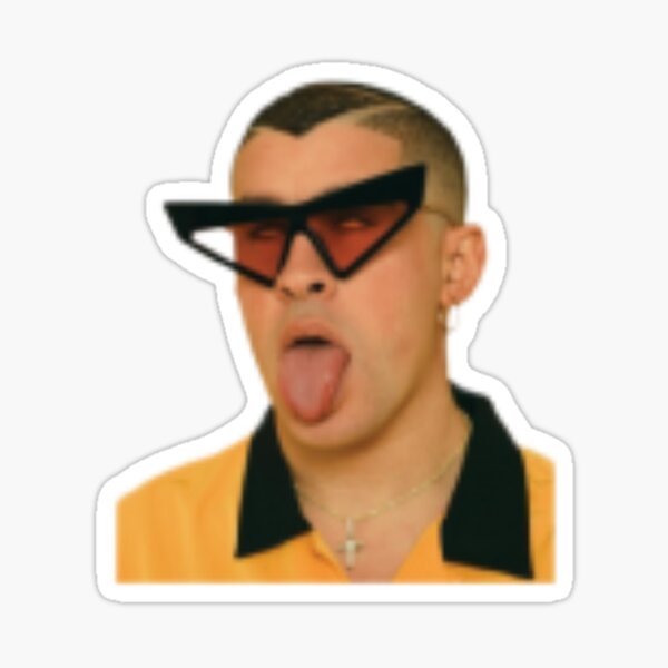 "bad bunny , funny sticker " Sticker for Sale by Kiara3000 | Redbubble