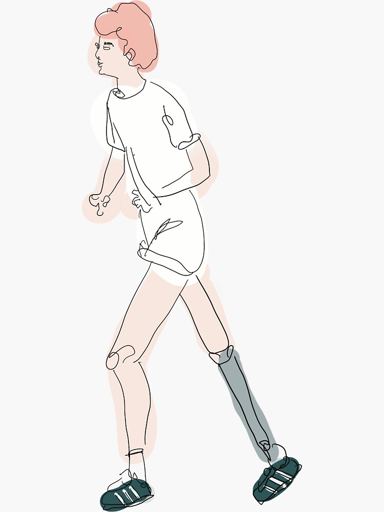 "Terry Fox Marathon of Hope" Sticker for Sale by Scotiaboydart | Redbubble