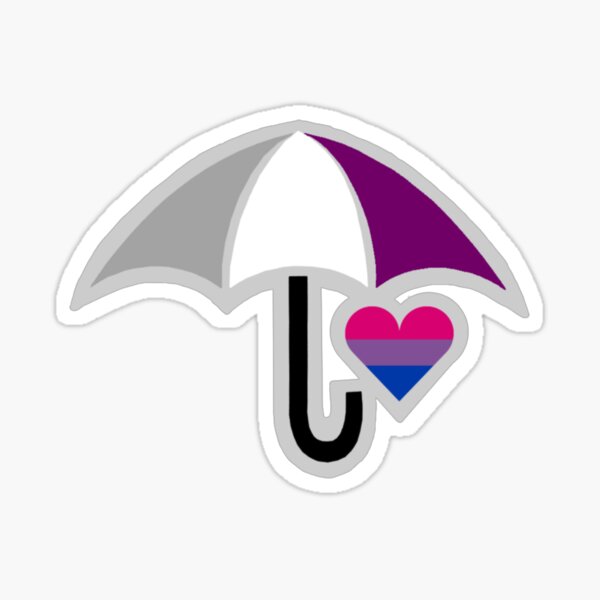 "Biromantic Ace" Sticker for Sale by marseclipse | Redbubble