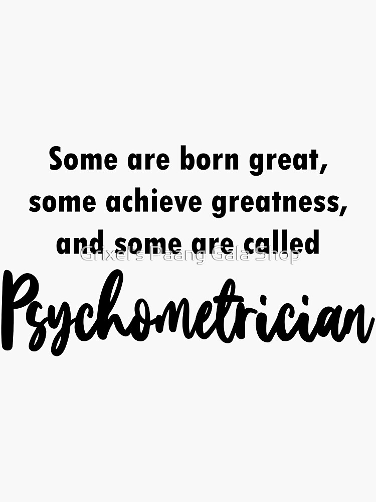 "Psychometrician Job Design | Beau blue" Sticker for Sale by ...