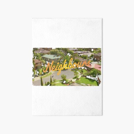 "Classic Neighbours Logo" Art Board Print for Sale by SkylarFeil ...