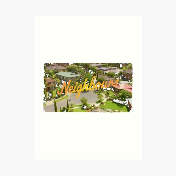 "Classic Neighbours Logo" Art Print for Sale by SkylarFeil | Redbubble