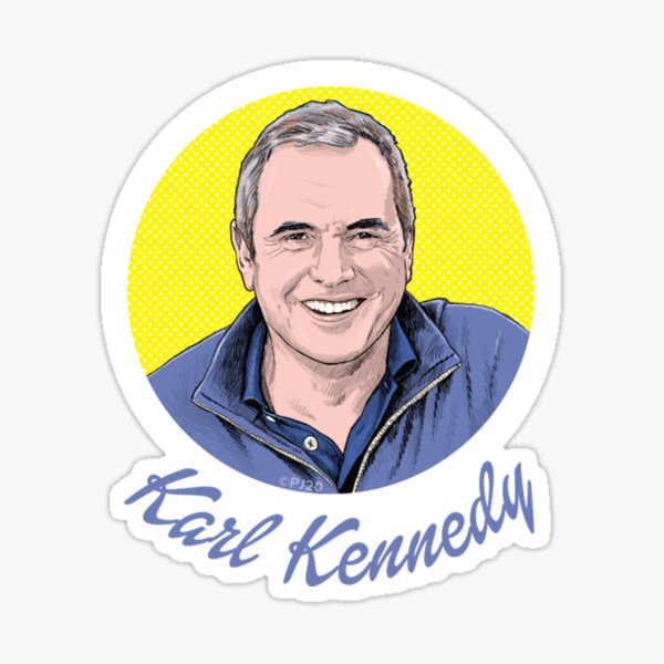 "Karl Kennedy Neighbours" Sticker for Sale by SkylarFeil | Redbubble