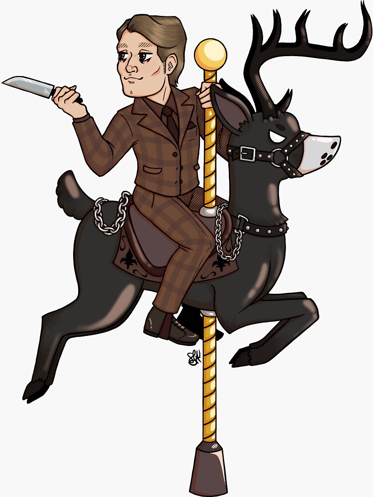 "Hannibal - Hannibal Lecter Carousel" Sticker for Sale by busy-and ...
