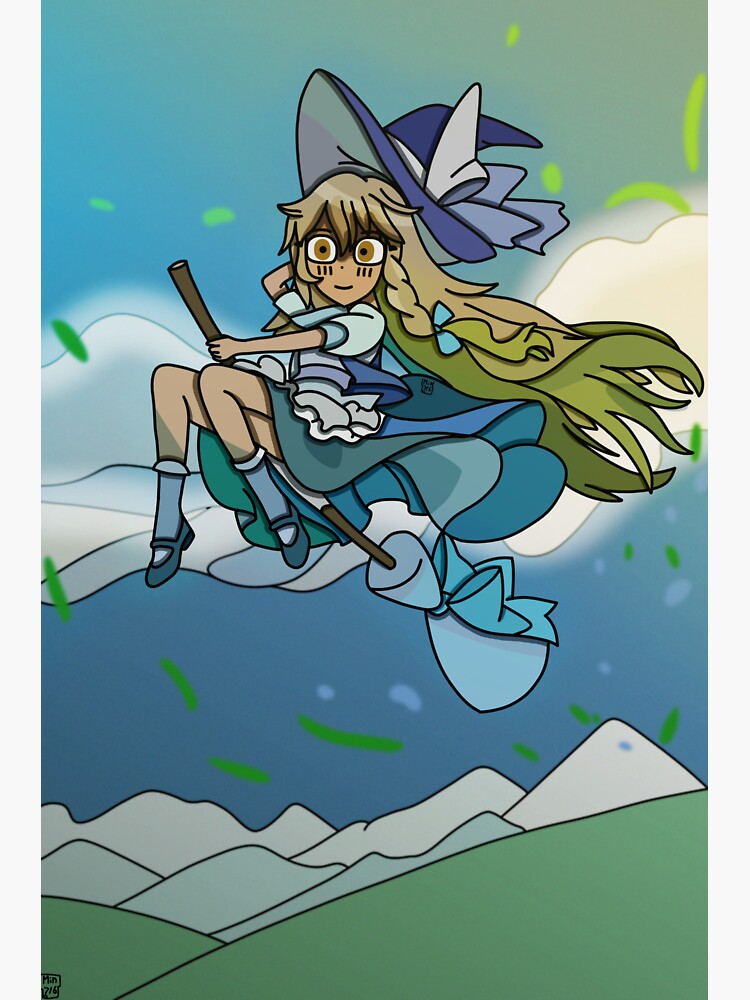 "Marisa - Touhou Collection jswessler" Sticker for Sale by jswessler ...