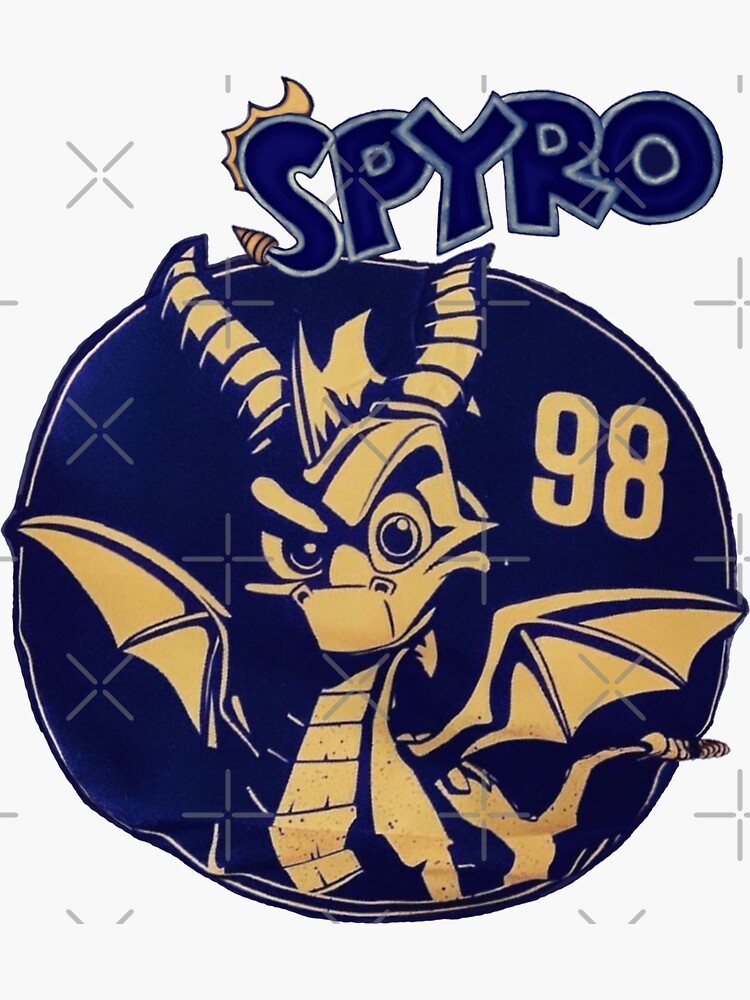 "Spyro the dragon 98" Sticker for Sale by Best4u7 | Redbubble