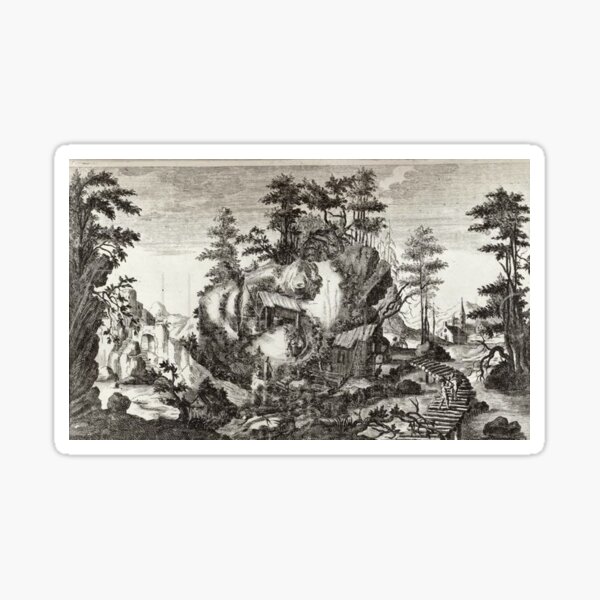 "Hidden Face" Sticker for Sale by Crom1957 | Redbubble