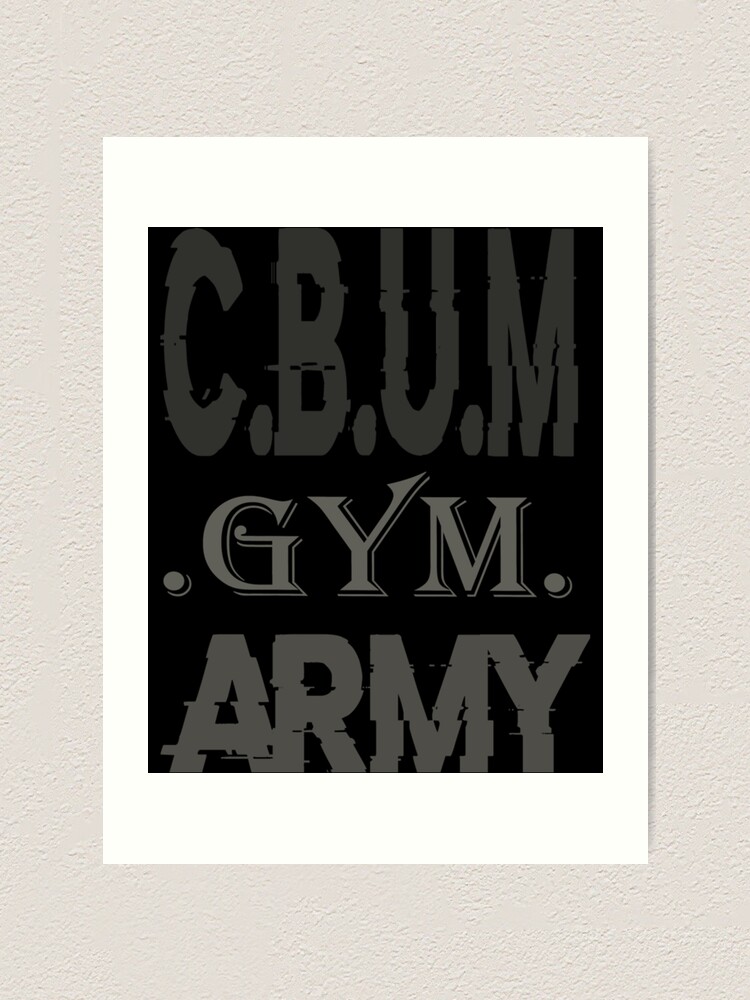 "Chris Bumstead Gym Motivation (CBUM GYM ARMY) Es " Art Print for Sale ...