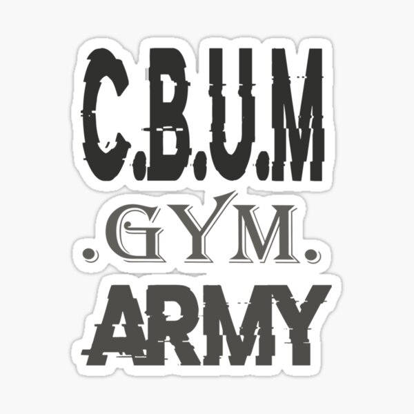 "Chris Bumstead Gym Motivation (CBUM GYM ARMY) Es " Sticker for Sale by ...