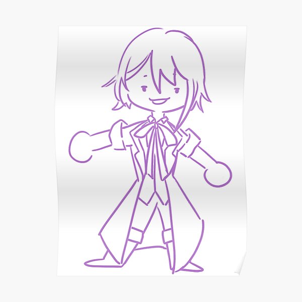 "Project Sekai Kamishiro Rui" Poster for Sale by SabrinaLewiis | Redbubble