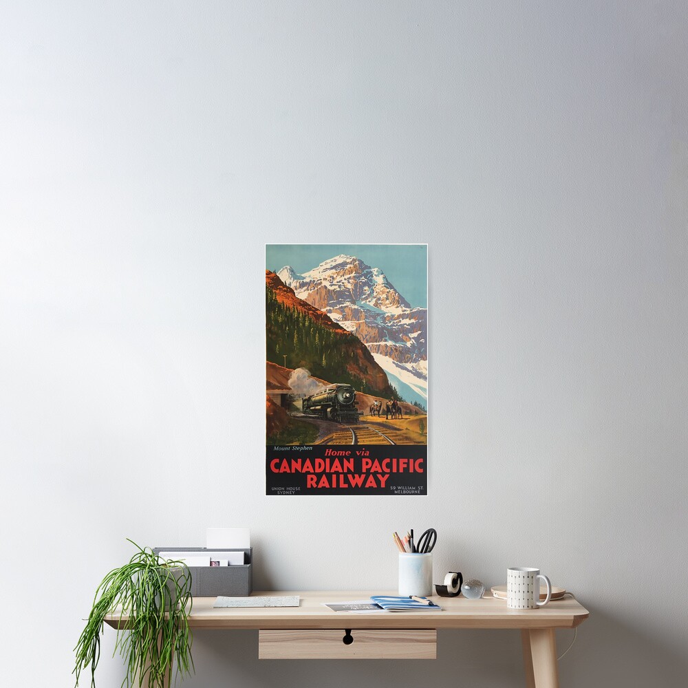 "Canadian Pacific Railway - Vintage Travel" Poster for Sale by Culturio ...