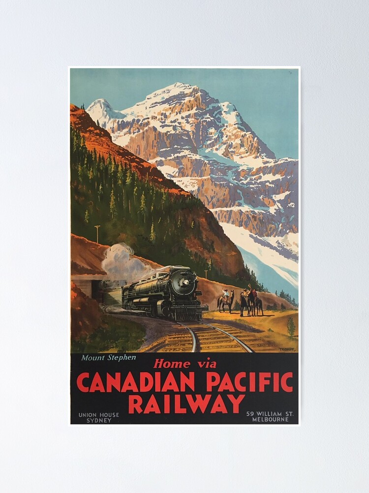 "Canadian Pacific Railway - Vintage Travel" Poster for Sale by Culturio ...