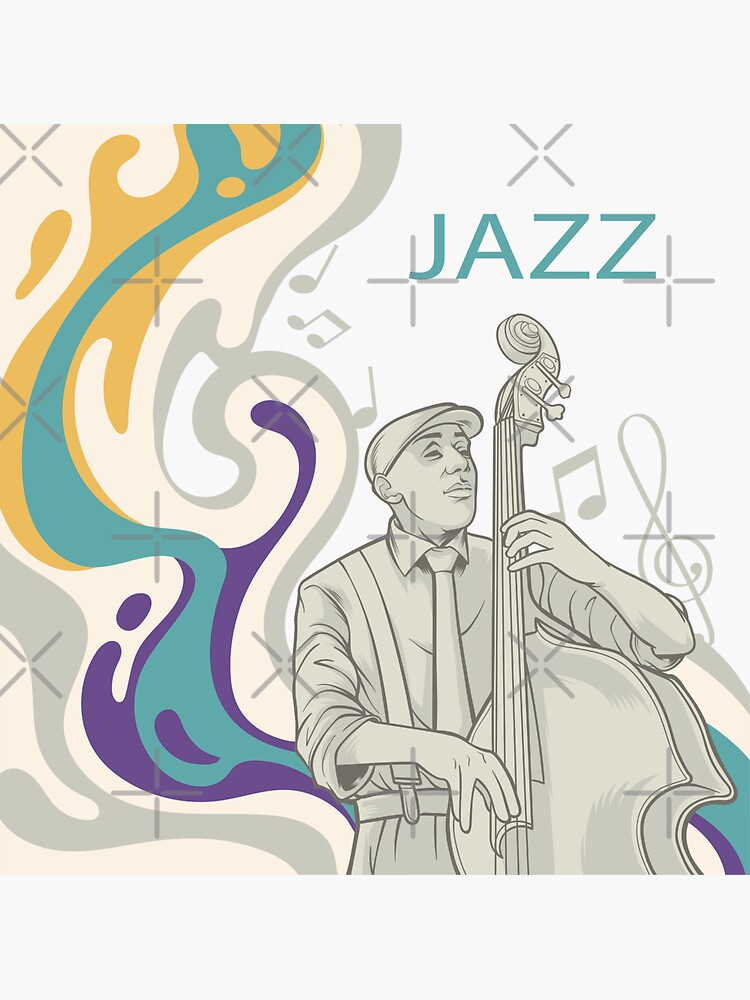 "Sound Classic sticker- jazz sticker" Sticker for Sale by tangershop1 ...