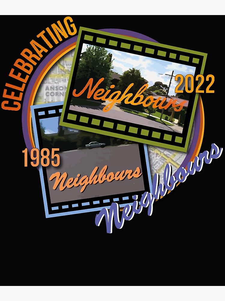 "Celebrating Neighbours" Poster for Sale by Zaraharding | Redbubble