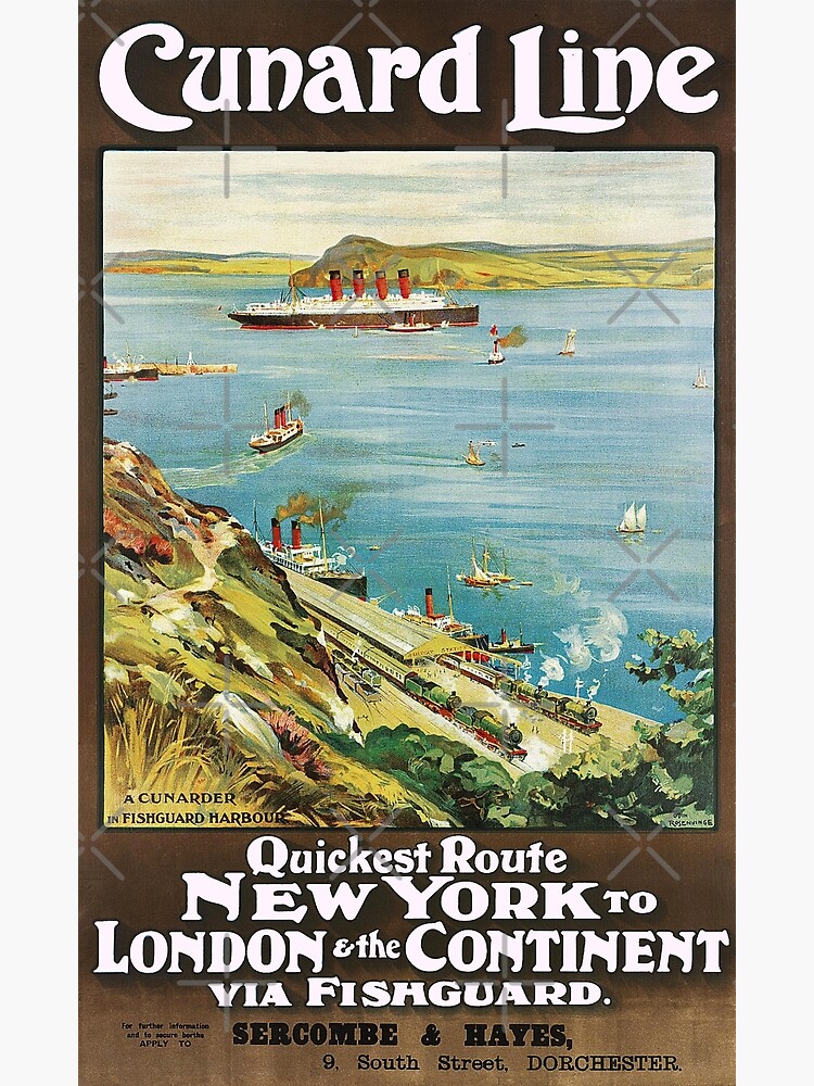 "Vintage Travel - Fishguard" Poster for Sale by Culturio | Redbubble