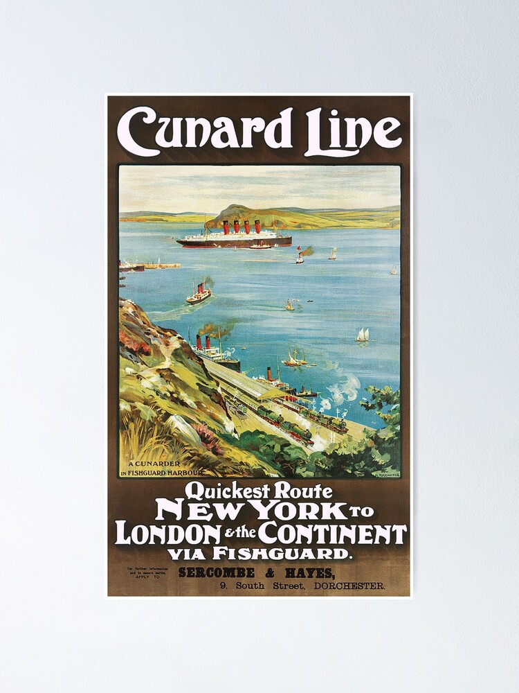 "Vintage Travel - Fishguard" Poster for Sale by Culturio | Redbubble