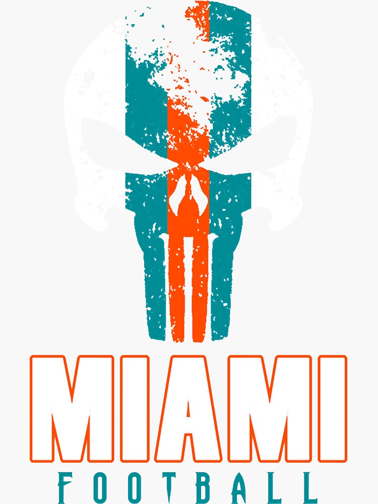 "Miami Pro Football - Cool Grunge" Sticker for Sale by JocelynTablant ...
