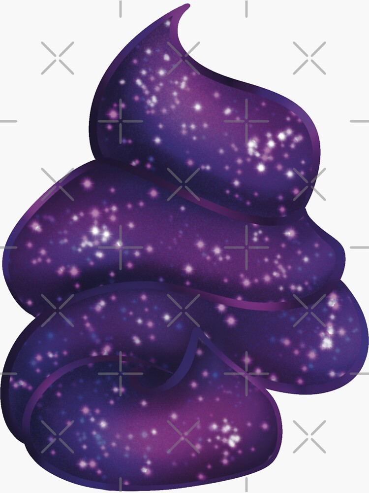 "Galaxy Poop" Sticker for Sale by Brawni-3D | Redbubble