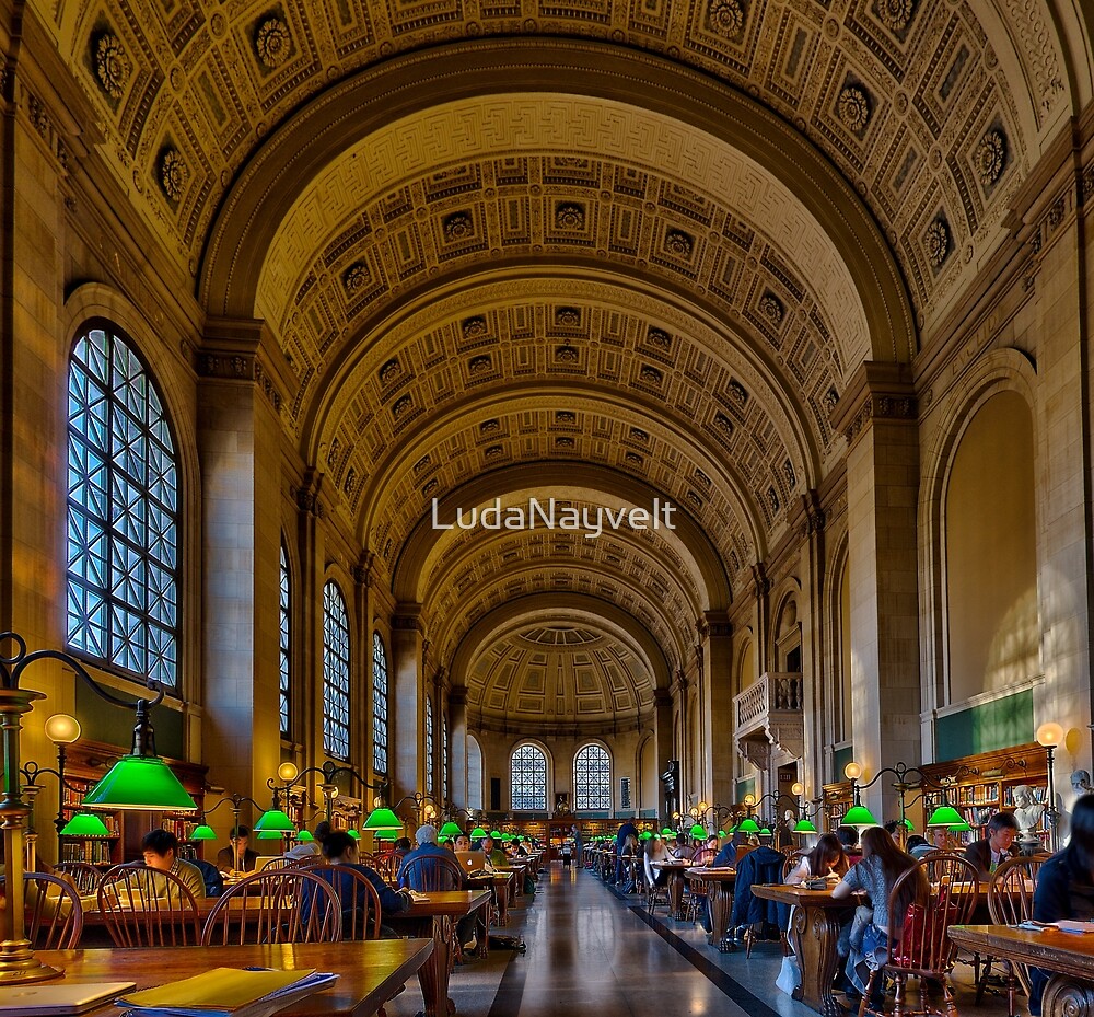 "Boston Public Library" by LudaNayvelt | Redbubble