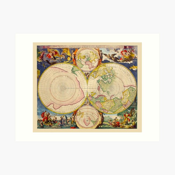 "Ancient World Map" Art Print for Sale by Culturio | Redbubble