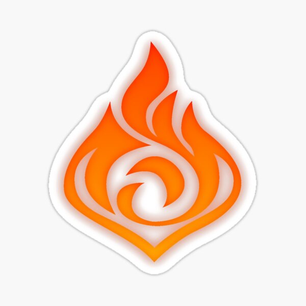 "Genshin Impact Pyro" Sticker for Sale by RelicHoard | Redbubble