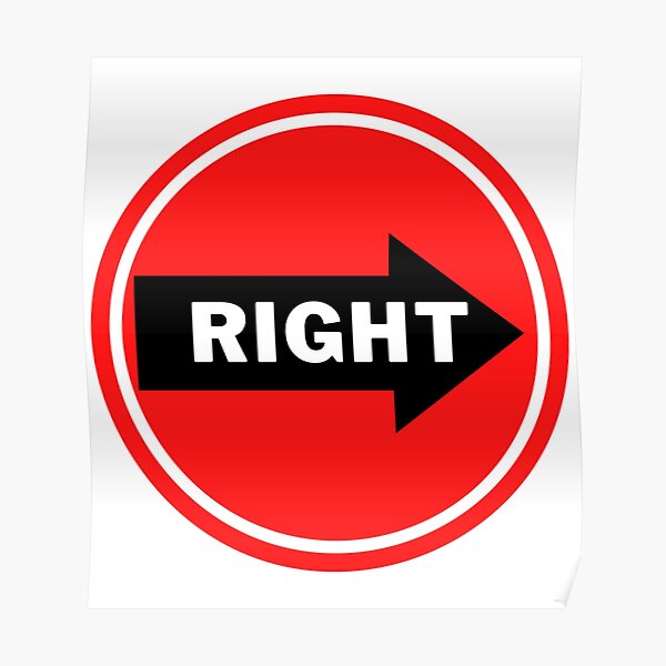 "right arrow symbol design is really awesome" Poster for Sale by ...