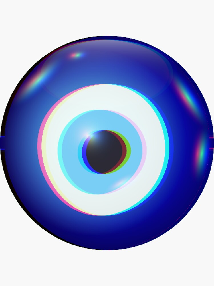 "Evil Eye block negative energy " Sticker for Sale by Woahboyzinc24 ...