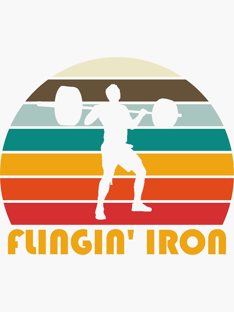 "Flingin' Iron" Sticker for Sale by mrtraz | Redbubble