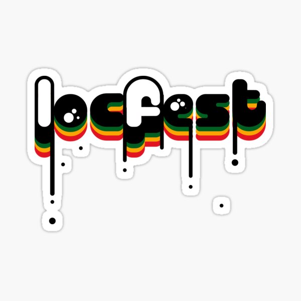 "Loc Hair Loc'd Life LocFest Drip" Sticker for Sale by LocFestNYC ...