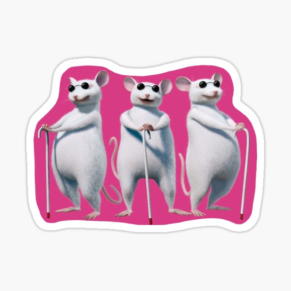 "Three Blind Mice From Shrek " Sticker for Sale by BillyEasterly ...