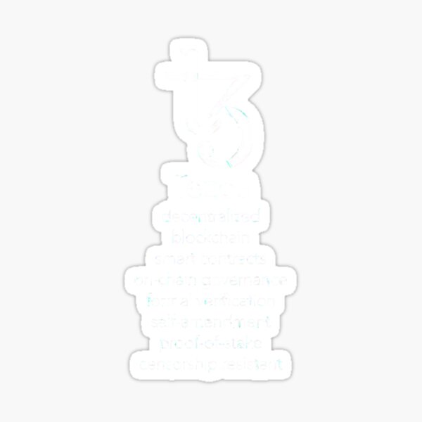 "Tezos Governance Community Features Logo small " Sticker for Sale by ...