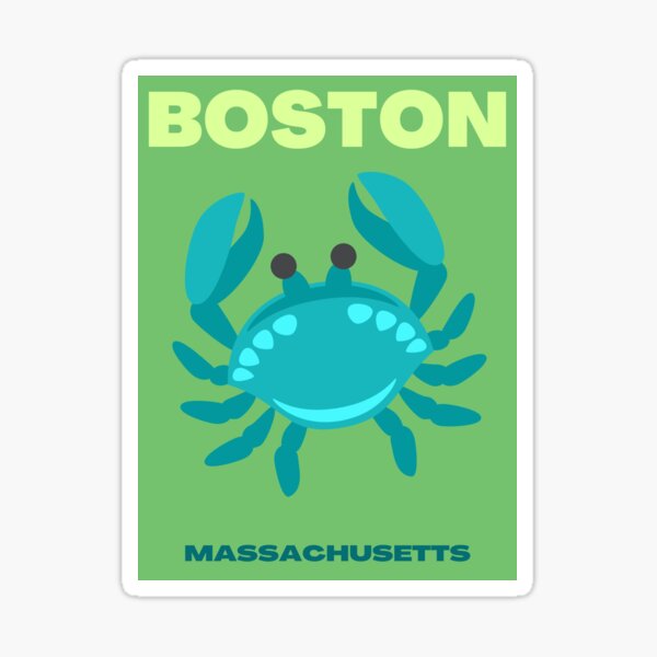 "Boston Massachusetts" Sticker for Sale by natalie-jarrett | Redbubble