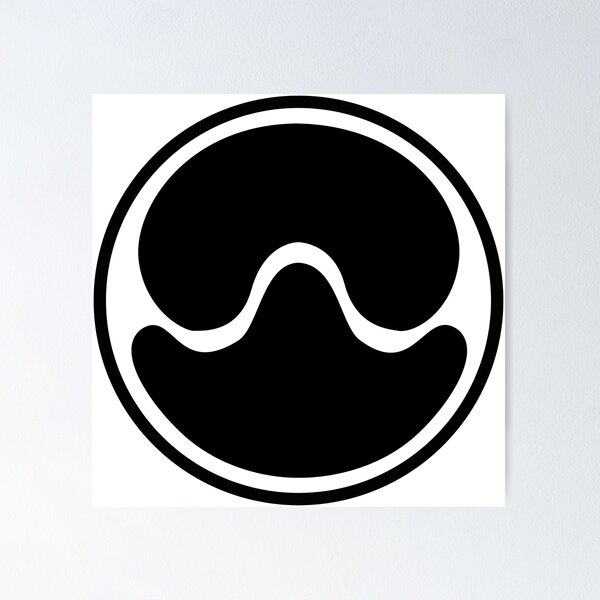 "Chromatica ball lady gaga black and white logo design" Poster for Sale ...