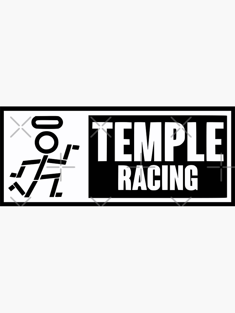 "TEMPLE OSAKA RACING TEAM" Sticker by Chanmaxx | Redbubble