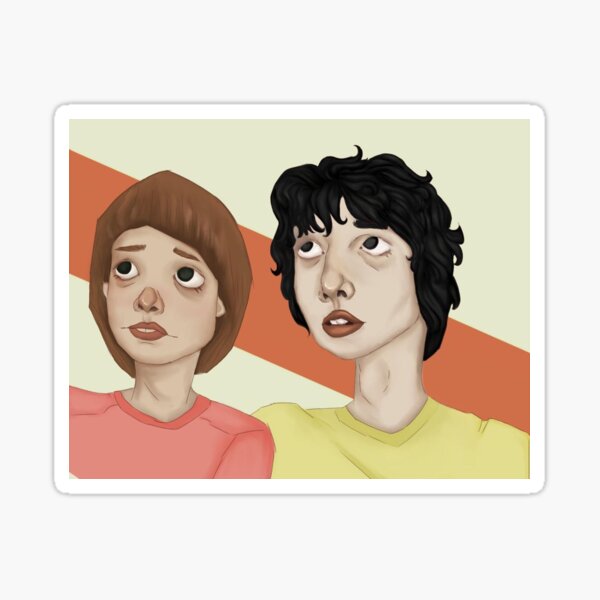 "Byler Digital Drawing " Sticker for Sale by buggrlart | Redbubble