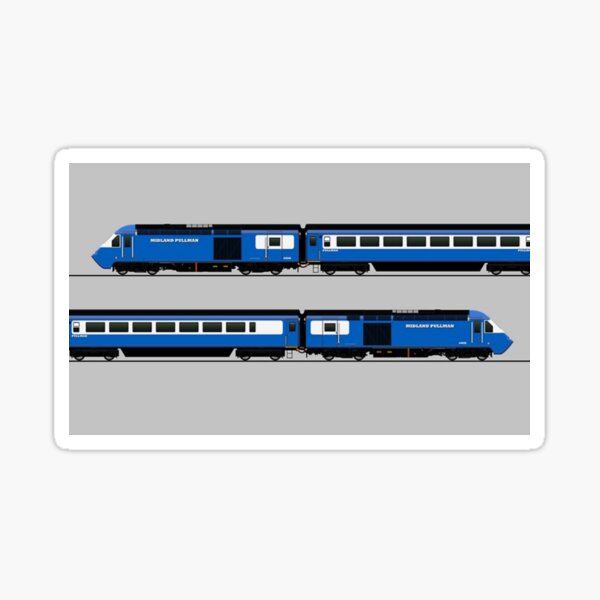 "Blue Pullman HST" Sticker for Sale by CJamesMatthews | Redbubble