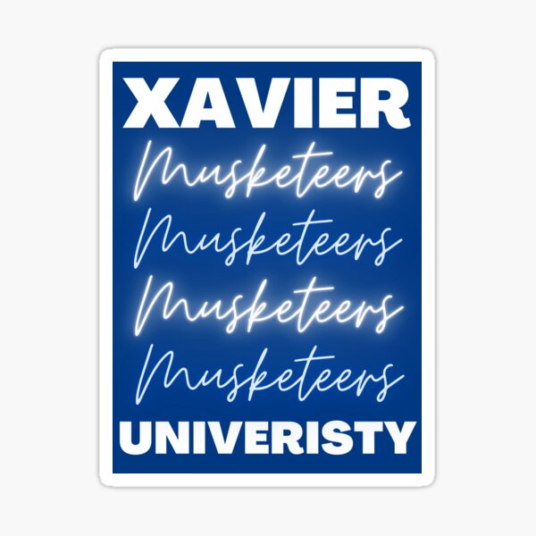 "Xavier University Musketeers" Sticker for Sale by natalie-jarrett ...