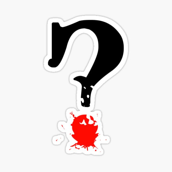 "question mark" Sticker for Sale by Akkhay | Redbubble