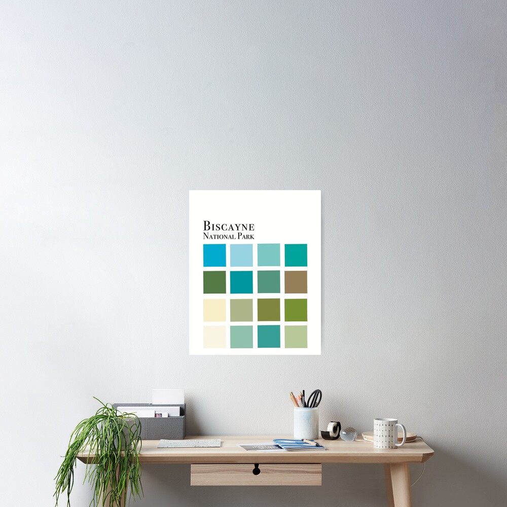 "Minimalist Biscayne National Park color palette" Poster for Sale by ...