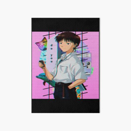 "Shinji Ikari Evangelion Aesthetic " Art Board Print for Sale by ...