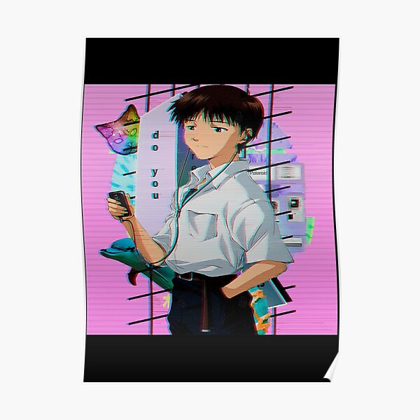 "Shinji Ikari Evangelion Aesthetic " Poster for Sale by LisaDanie63314 ...