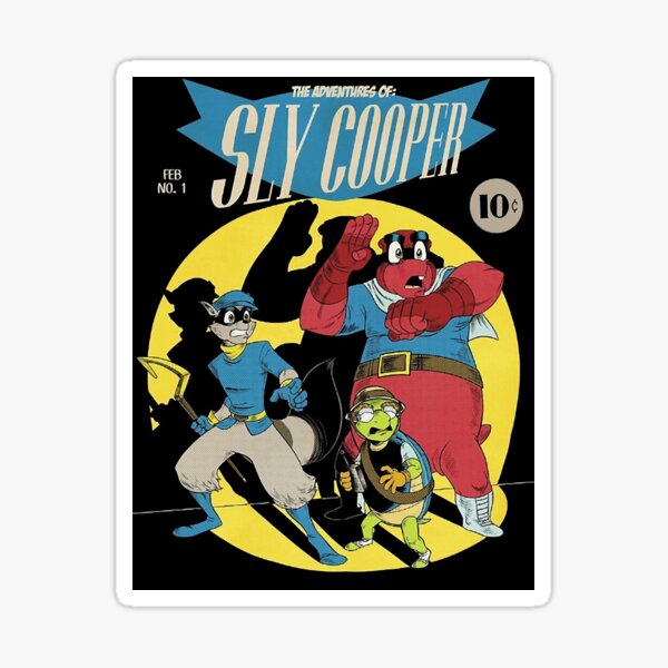 "The Adventures of Sly Cooper" Sticker for Sale by LouiseHerman1 ...